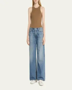 AGOLDE Lex Low-rise Wide-leg Jeans