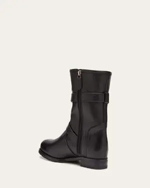 Manolo Blahnik Sulaltra Leather Biker Booties