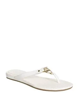 GUESS FACTORY Mikaelah Bling Flip Flops - White