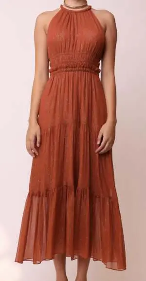 A.L.C. A.L.C. Elara Halter Dress - Brown