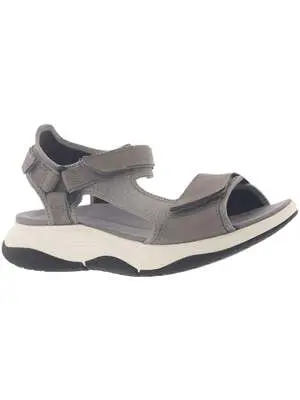 Clarks Wave 2.0 Skip Womens Leather Slingback Sport Sandals - Grey