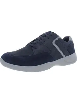 Rockport Metro Path Blucher Mens Suede Sneaker Athletic And Training Shoes - Blue