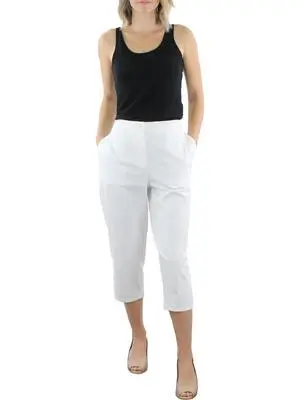 Eileen Fisher Womens Work Job Capri Pants - White