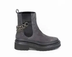 Homers Siena Ankle Boots In Gomato Black/crosta Asphalt - Grey