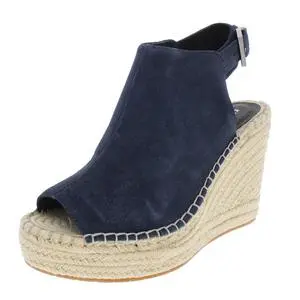 KENNETH COLE Olivia Womens Espadrille Wedge Sandals - Blue