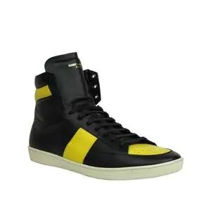YSL Saint Laurent Saint Laurent Leather High Top Sneakers - Multi