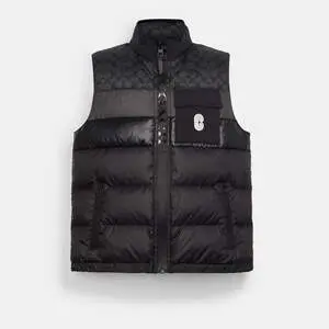 COACH OUTLET Down Vest - Black