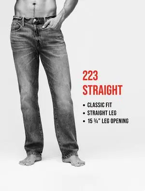 Lucky Brand 223 Straight Jean - Grey