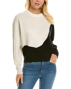 Autumn Cashmere Yin Yang Dolman Cashmere Sweater - Beige