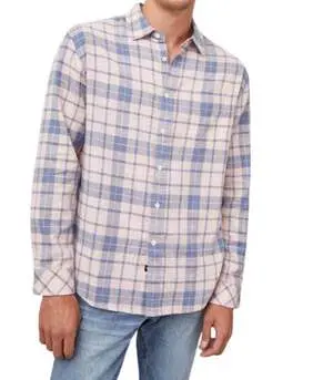 Rails Men Wyatt Top In Oasis Rose Beige