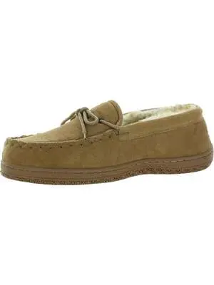 OLD FRIEND Mens Suede Loafer Moccasin Slippers - Multi