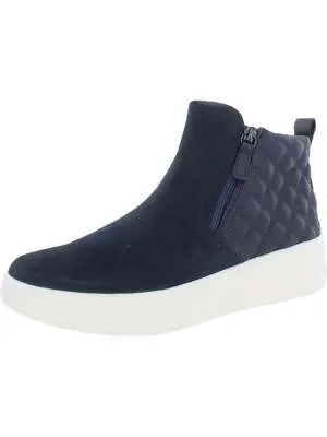 Clarks Layton Womens Slip On Lug Sole Ankle Boots - Blue