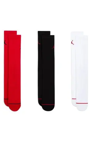 Nike Nike 3-Pack Performance Crew Socks Red Multi
