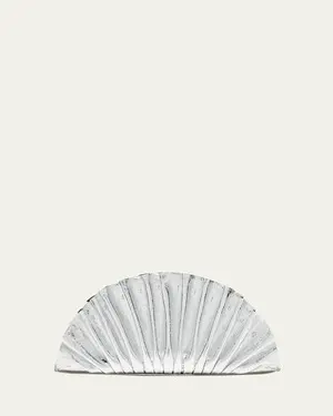 Cult Gaia Nala Mini Shell Clutch Bag - Silver
