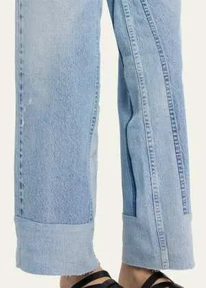 B Sides Reworked Cropped Culotte Jeans - Vintage Indigo