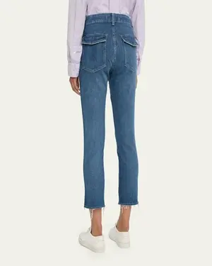 AMO Easy Straight Crop Jeans