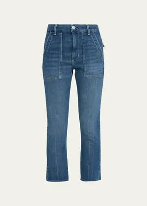 AMO Easy Straight Crop Jeans