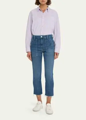 AMO Easy Straight Crop Jeans