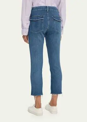 AMO Easy Straight Crop Jeans