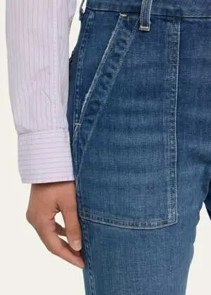 AMO Easy Straight Crop Jeans