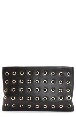 ALLSAINTS Bettina Eyelet Leather Clutch