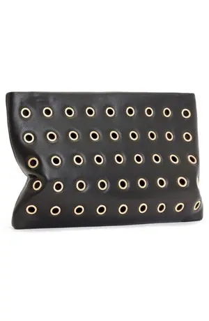 ALLSAINTS Bettina Eyelet Leather Clutch