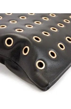 ALLSAINTS Bettina Eyelet Leather Clutch