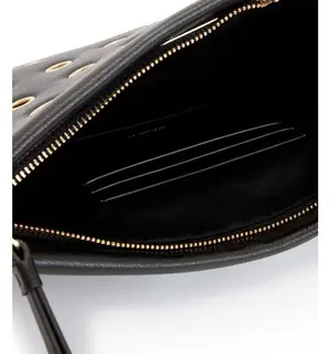 ALLSAINTS Bettina Eyelet Leather Clutch