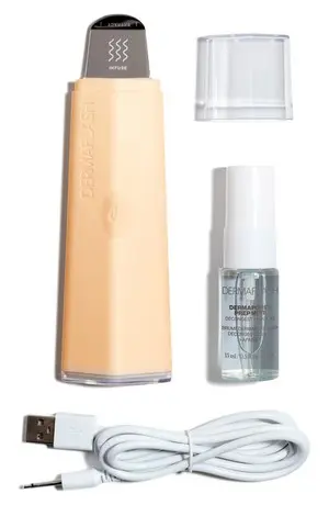 DERMAFLASH Dermapore+ Ultrasonic Pore Extractor + Skincare Infuser - Peach Fuzz
