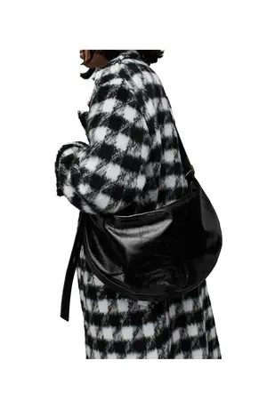 ALLSAINTS Half Moon Leather Shoulder Bag