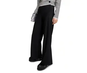 Maje Pimano Flare Leg Trousers - Black