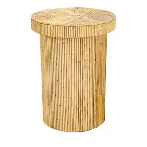 TOV FURNITURE Acadia Rattan Side Table - Natural