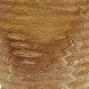 TOV FURNITURE Saava Ribbed Stone Vase In Sandstone