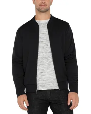 LIVERPOOL Zip Front Bomber Jacket - Black