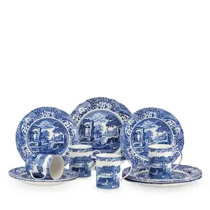 SPODE Italian 12 Piece Dinnerware Set - Blue