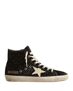 Golden Goose Glitter Black Sneakers For Women
