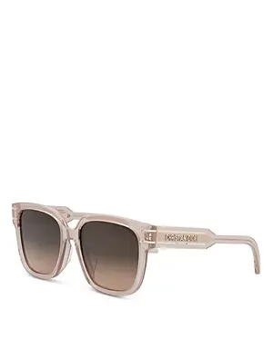 Dior Diorsignature S7f Square Sunglasses - Pink/Brown  display picture 3