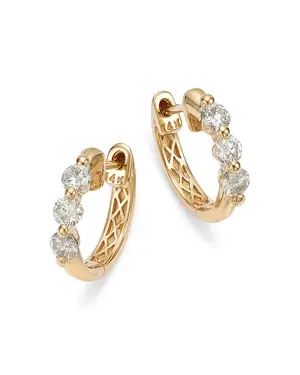 Bloomingdale'S Diamond Hoop Earrings, 0.50 Tcw - Gold