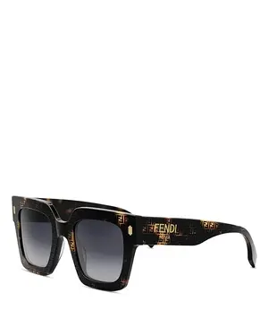 Fendi Roma Square Sunglasses - Havana/gray Gradient