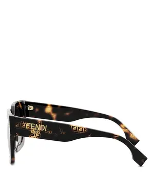 Fendi Roma Square Sunglasses - Havana/gray Gradient