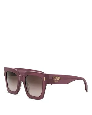 Fendi Roma Square Sunglasses Purple/brown Gradient