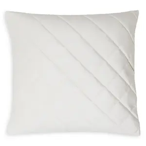 Frette Quilted Velvet Decorative Cushion, 20 X 20 - Exclusive Ice
