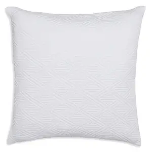 Frette Cotton Geometrics Decorative Cushion Exclusive - White