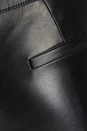 Stand Studio Zoe Kick-Flare Leather Pants In Black - 80% Off