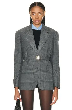 Miu Miu Belted Blazer
