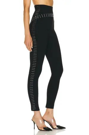 Alaïa Embroidered Legging In Black
