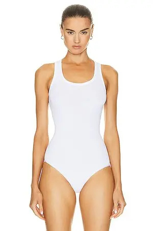 Alaïa Tank Top Bodysuit - Blanc