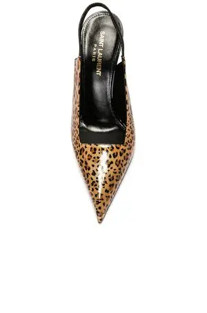 Saint Laurent Raven Slingback Pump