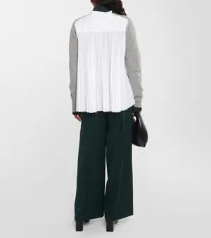 Sacai Pleated Cardigan