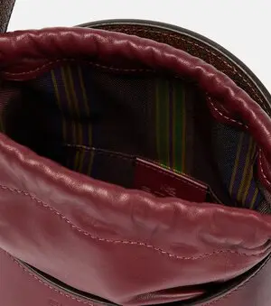 Etro Secchiello Mini Leather Bucket Bag